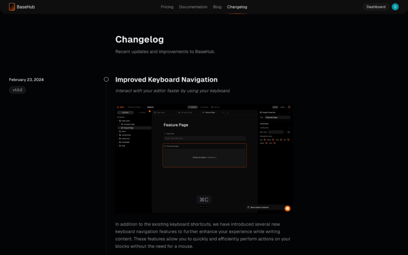 The best 26 SaaS Changelog & Updates UI and UX examples for design ...
