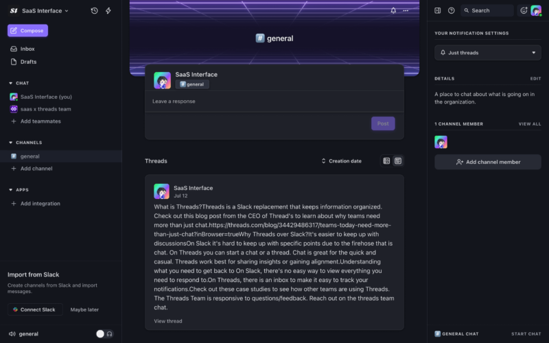 The best 71 SaaS Messaging & Chat UI and UX examples for design ...