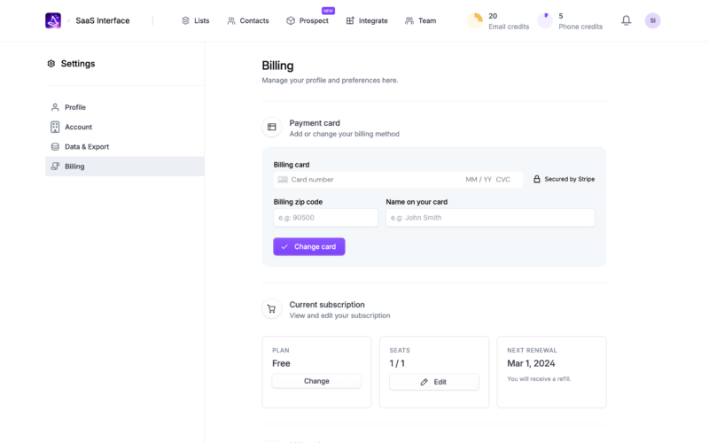 The best 48 SaaS Billing / Plan UI and UX examples for design ...