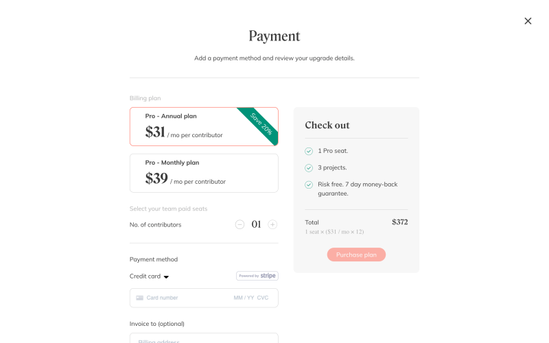 The best 72 SaaS Checkout UI and UX examples for design Inspiration ...